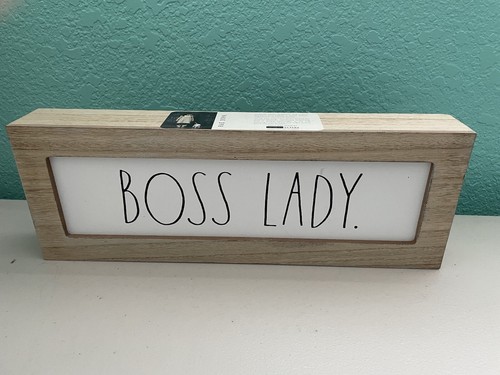 Rae Dunn BOSS LADY Wooden Wall Plaque or Desk Decor NEW | eBay