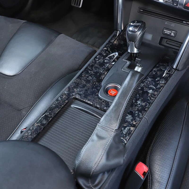 Forged Carbon Fiber Car Center Control Gear Panel Trim For Nissan GTR ...