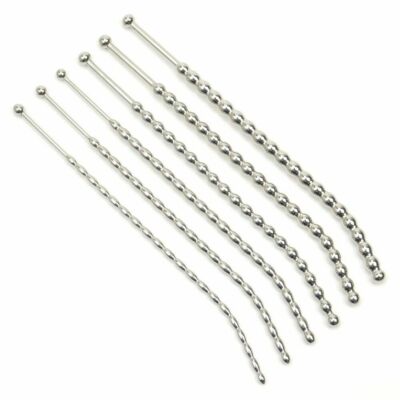 Male Beads URETHRAL SOUND 304 Stainless Steel Long URETHRAL SOUNDINGS 5 ...