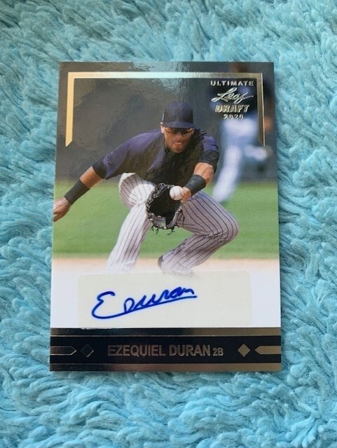 Ezequiel Duran 2020 Ultimate Leaf Draft Gold Rookies SP RC Auto GLR-ED1 ...