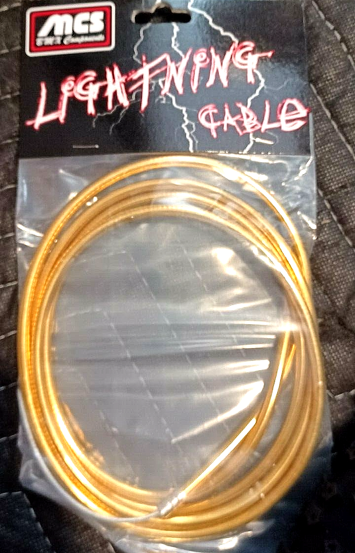 MCS BMX Bike Brake Cable GOLD BLING BIKE CABLE Fit SE GT HARO HUTCH ...