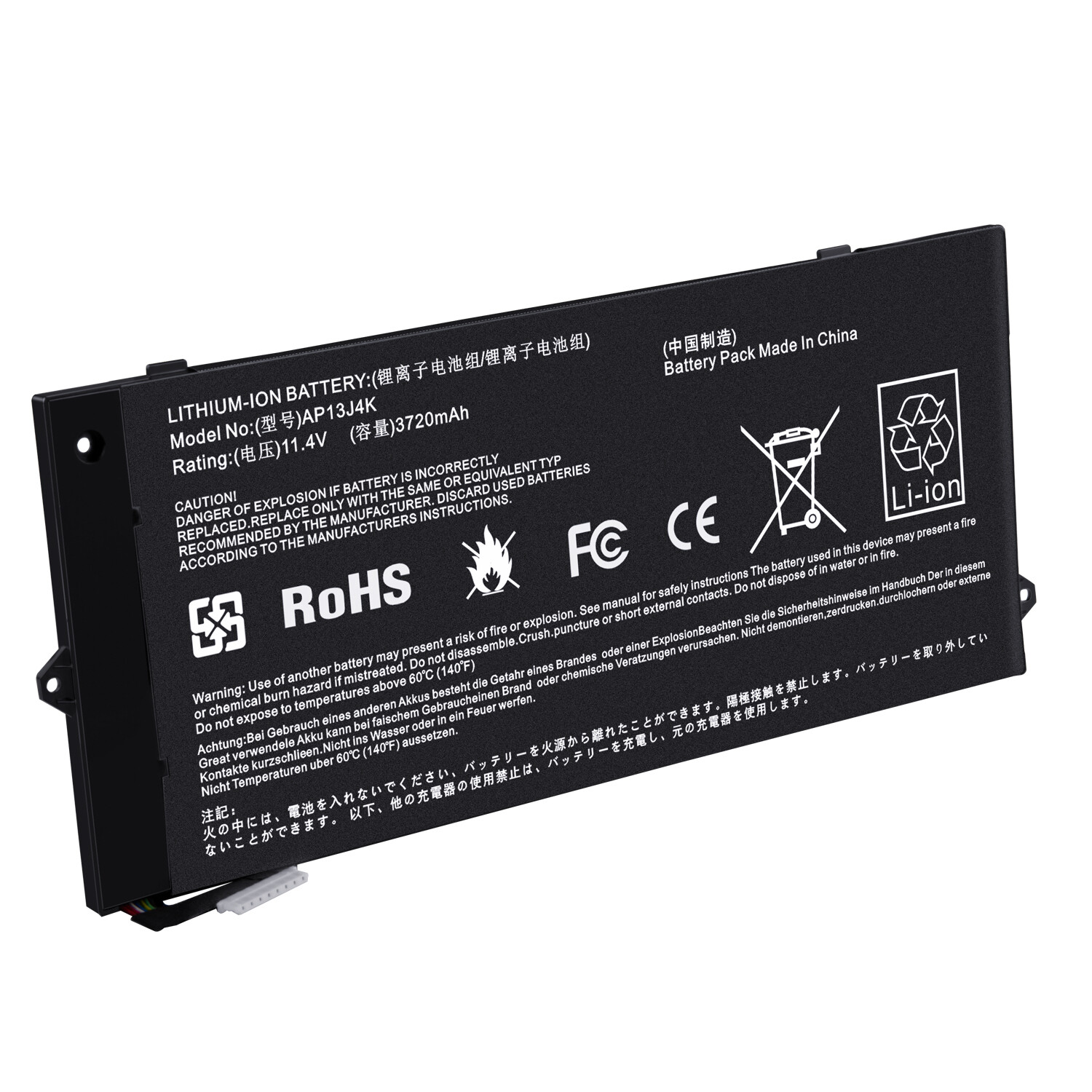for Acer Chromebook C720 C720P C740 Battery 11.4V 45Wh AP13J4K AP13J3K ...