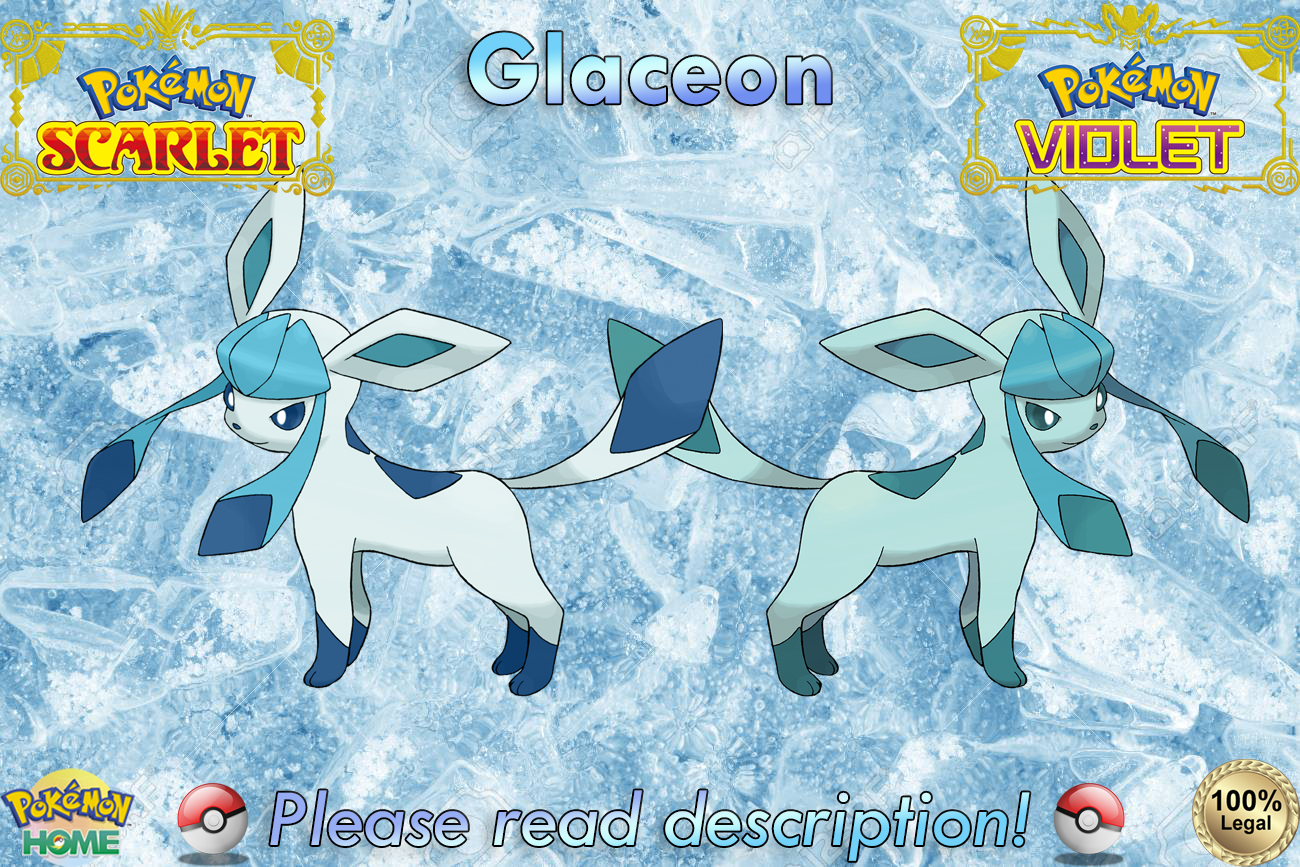 Shiny Glaceon Vs Normal Glaceon
