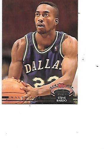 Steve Bardo 1992-93 Topps Stadium Club Basketball Card #335 Dallas ...