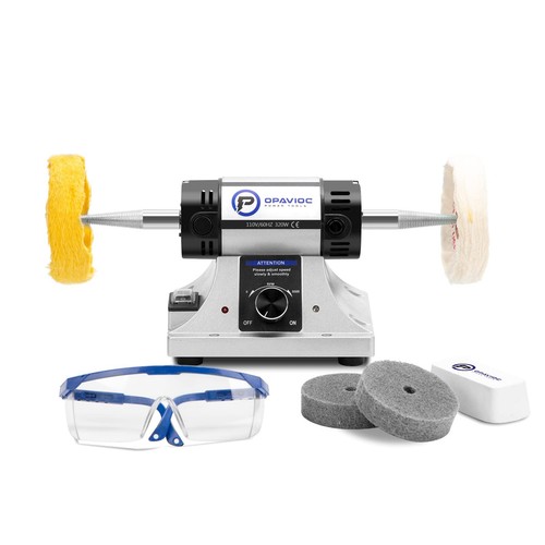 Adjustable Variable Speed Bench Grinder Polishing Buffing Machine ...