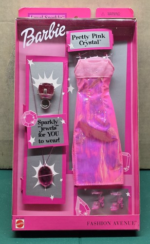 2001 Barbie Fashion Avenue Jewel Sparkle Styles Pretty Pink Crystal ...