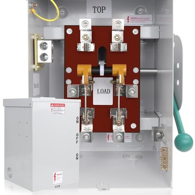 200A Generator Transfer Switch,48000W General-Duty Double-Throw Safety ...
