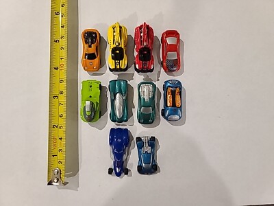 Lot of 10 Hot Wheels Micro Mini Vehicles Monster Cars Racers Military ...