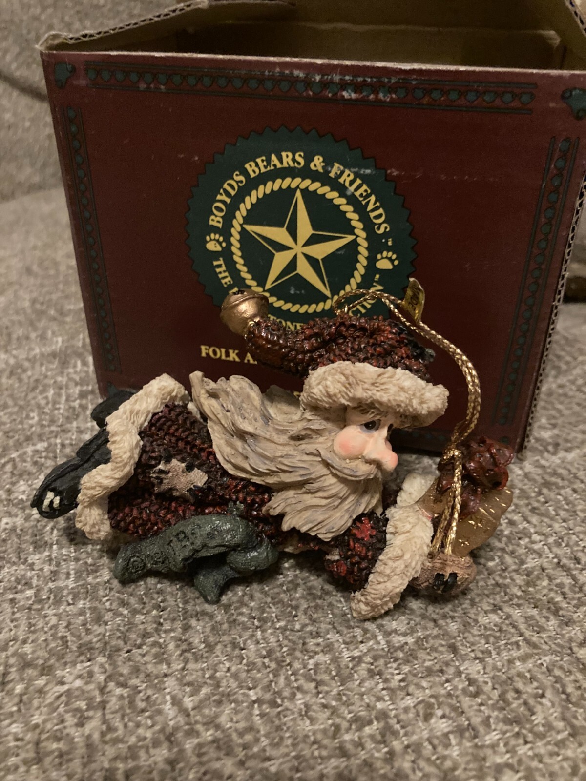 Boyds Bears Christmas Santa Ornament Nicholas The Giftgiver | eBay