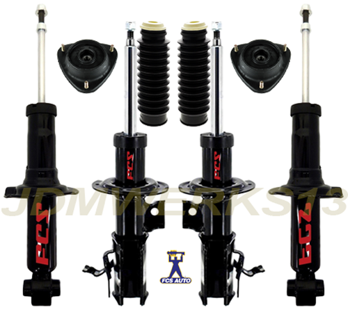 FCS 4 STRUTS SHOCKS STRUT MOUNTS BOOTS KIT for TOYOTA COROLLA 03 04 05 ...