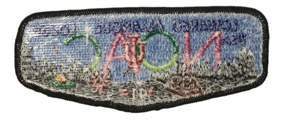 Lowaneu Allanque Lodge 41 Three Fires IL 1996 NOAC S4d Flap BLK Bdr ...