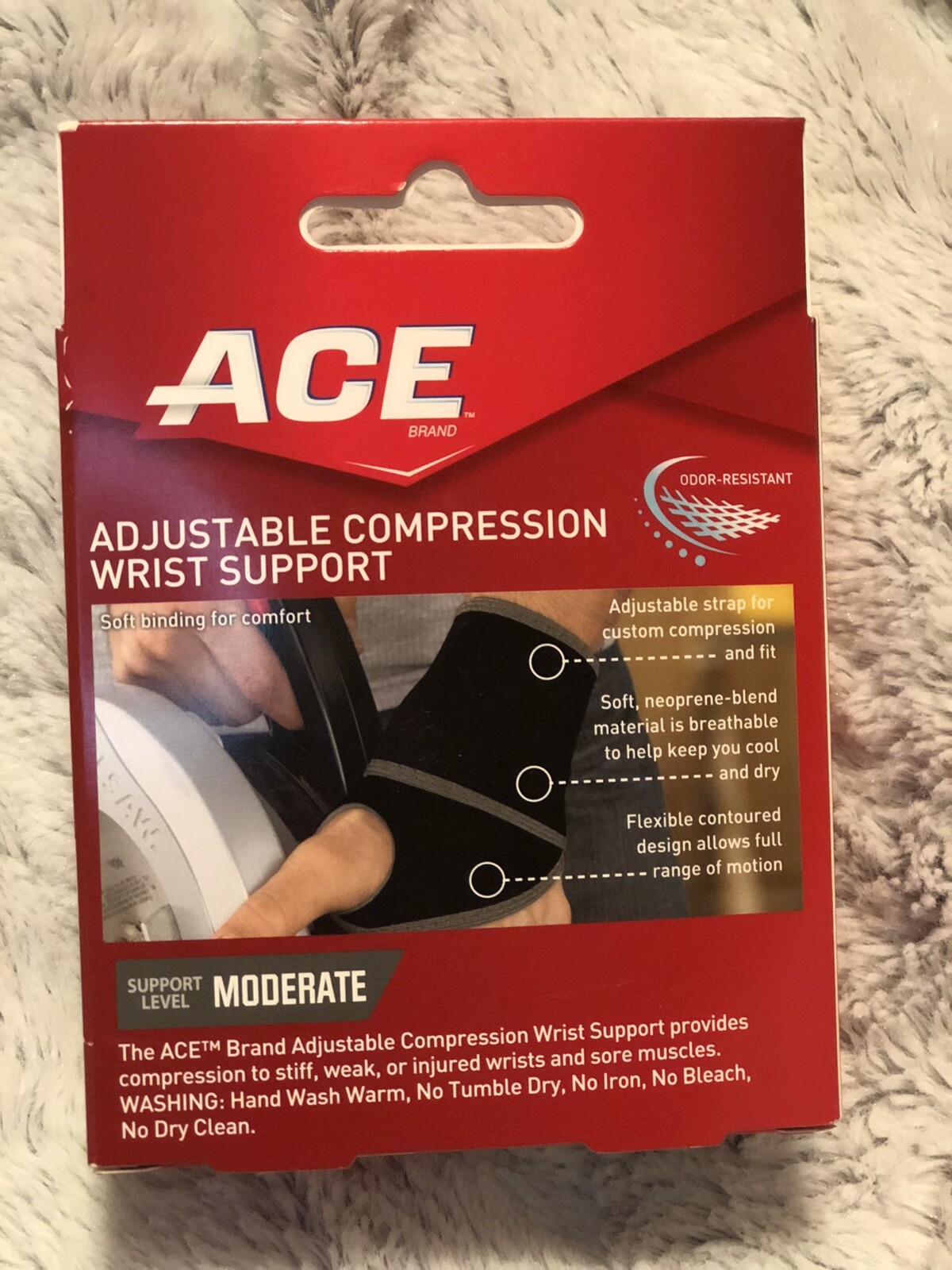 ACE Wrist Support Adjustable MODERATE Support 203966 | eBay