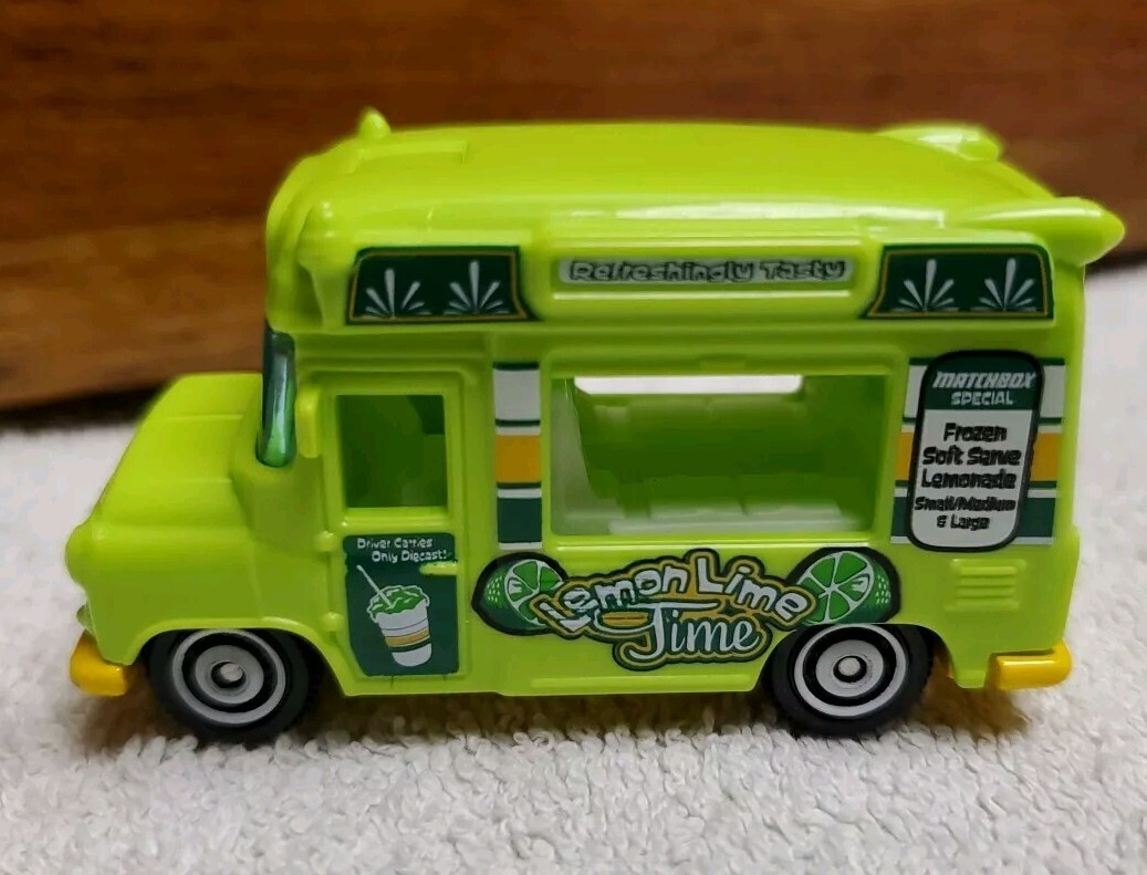 MATCHBOX ICE CREAM KING TRUCK LEMON LIME TIME COLLECTIBLE MODEL 1:64 ...