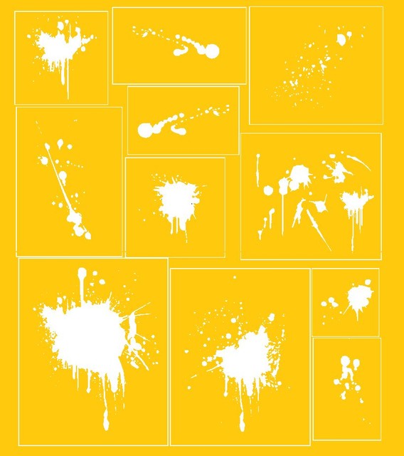 High Heat Blood Splatter Vinyl Firearm Stencil 10" X 12" Cerakote ...