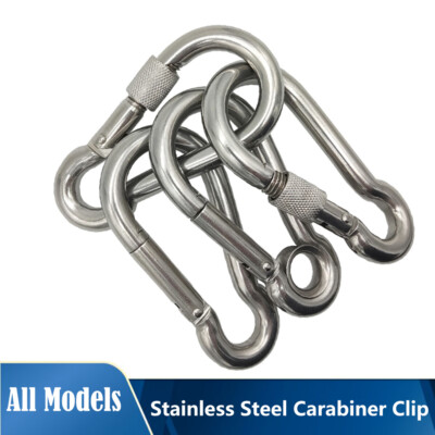 Carabina Clips Snap Hooks Heavy Duty All Models Stainless Steel ...