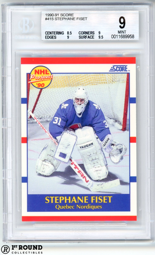 Stephane Fiset RC BGS 9: 1990-91 Score Rookie Card | eBay
