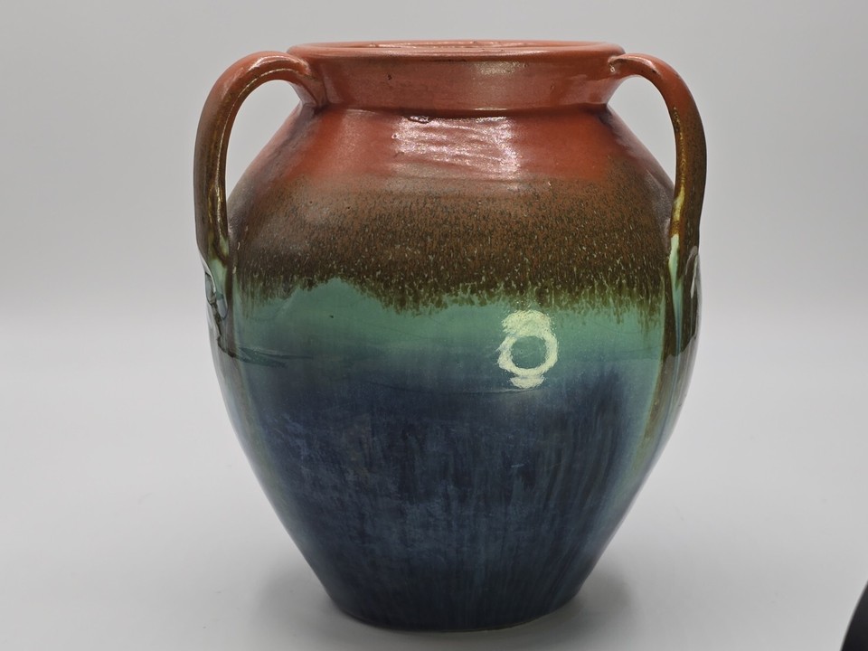 Stangl Pottery Sunburst Vase 3 handle hand made 1930s Stangl Handmade ...