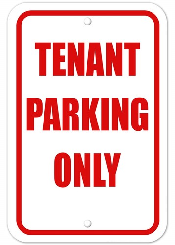 Tenant Parking Only Sign Aluminum Composite 12"x 8" Metal Traffic ...