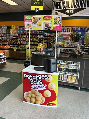 Portable Promotion Counter Table Foldable Booth Kiosk Trade Show ...