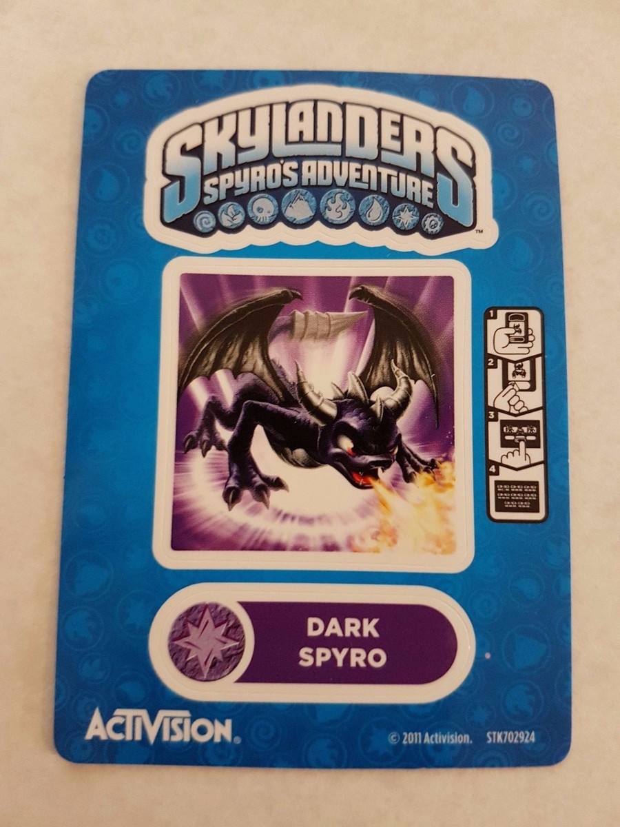 Skylanders Darkspyro Codes