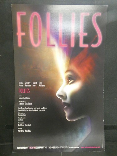 Follies Theater Broadway Window Card Poster 14" x 22" | eBay