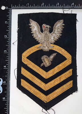 Bullion USN US Navy Personnel Man Chief Petty Officer Rate Patch | eBay