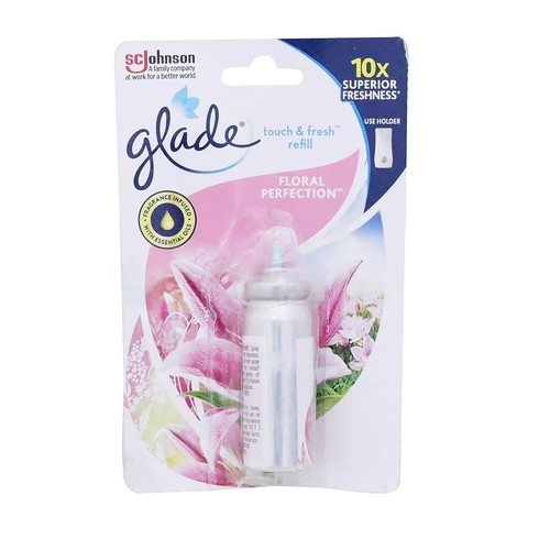 Glade Touch & Fresh Aerosol Air Freshener Floral Perfection-12ml Refill ...