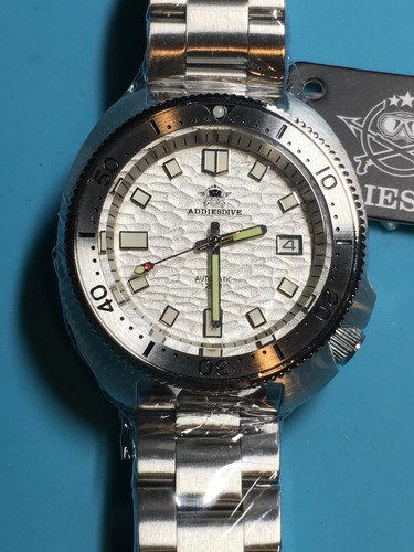 ADDIESDIVE WILLARD WHITE DESERT SAND ARTIC DRIFTS DIAL 44MM SEIKO NH35 ...