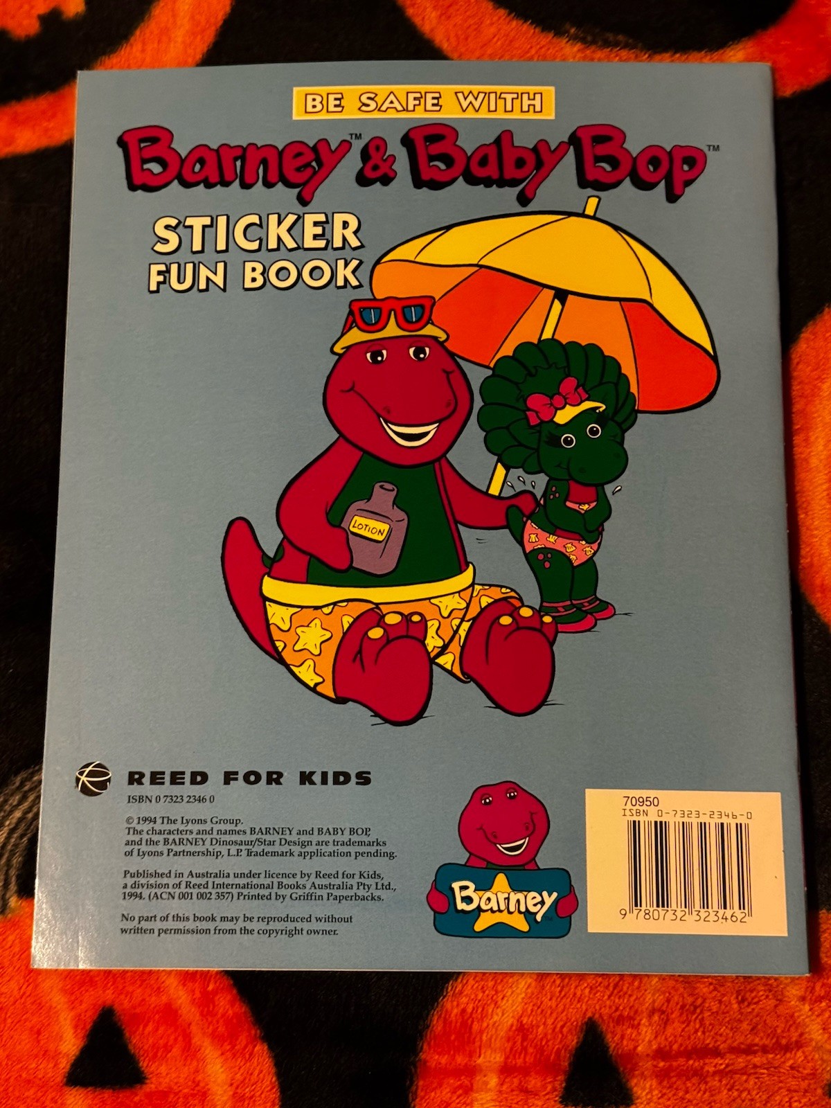 Be Safe With Barney And Baby Bop Sticker Fun Book New Unused | eBay