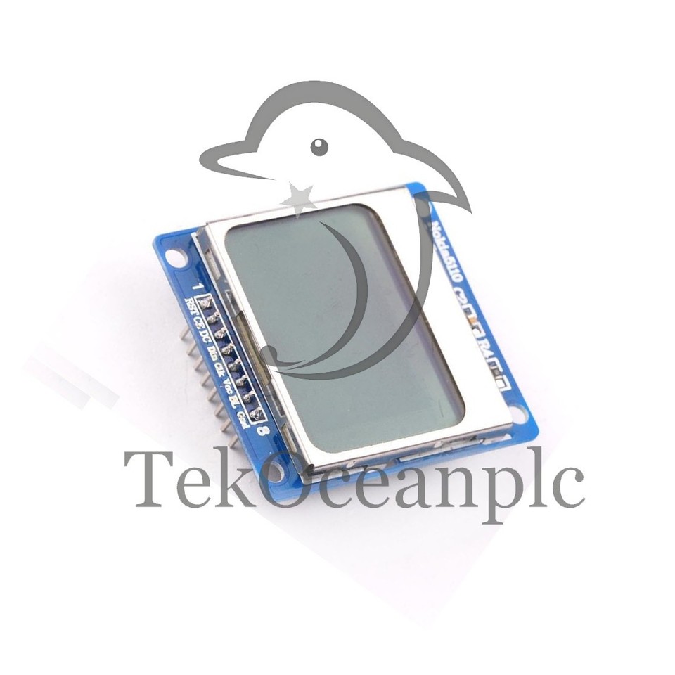 84x48 Nokia LCD Module Blue Backlight Adapter PCB Nokia 5110 LCD For ...