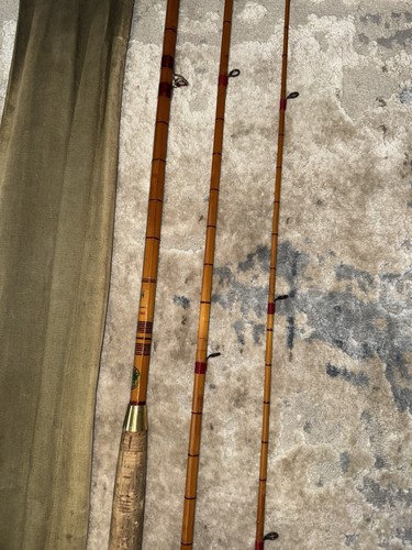 Vintag EDGAR SEALEY ALL ROUNDER SEA TROUT SALMON FLY ROD 12FT 3 PIECE ...