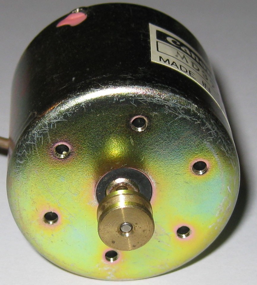 Canon DC Motor with Pulley - 12 V - 3800 RPM - Ultra Quiet Cassette ...