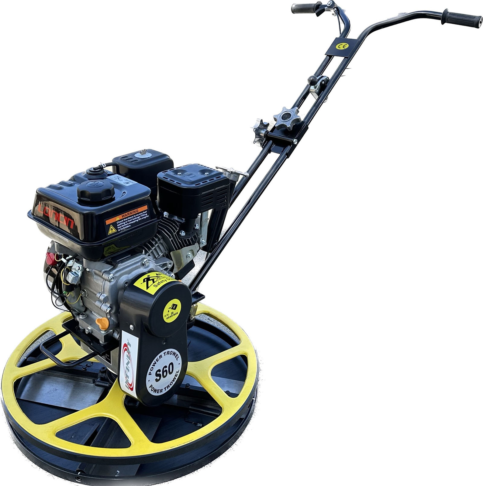 Walk Behind 24" Power Trowel Concrete Cement Surface Finisher w/ Metal ...