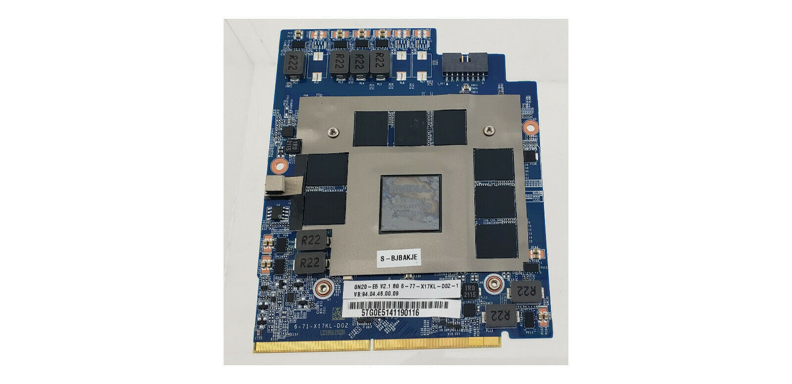 GPU for Clevo X170KM laptop: NVIDIA RTX 3080; GN20-E7-A1; 16GB GDDR6 ...