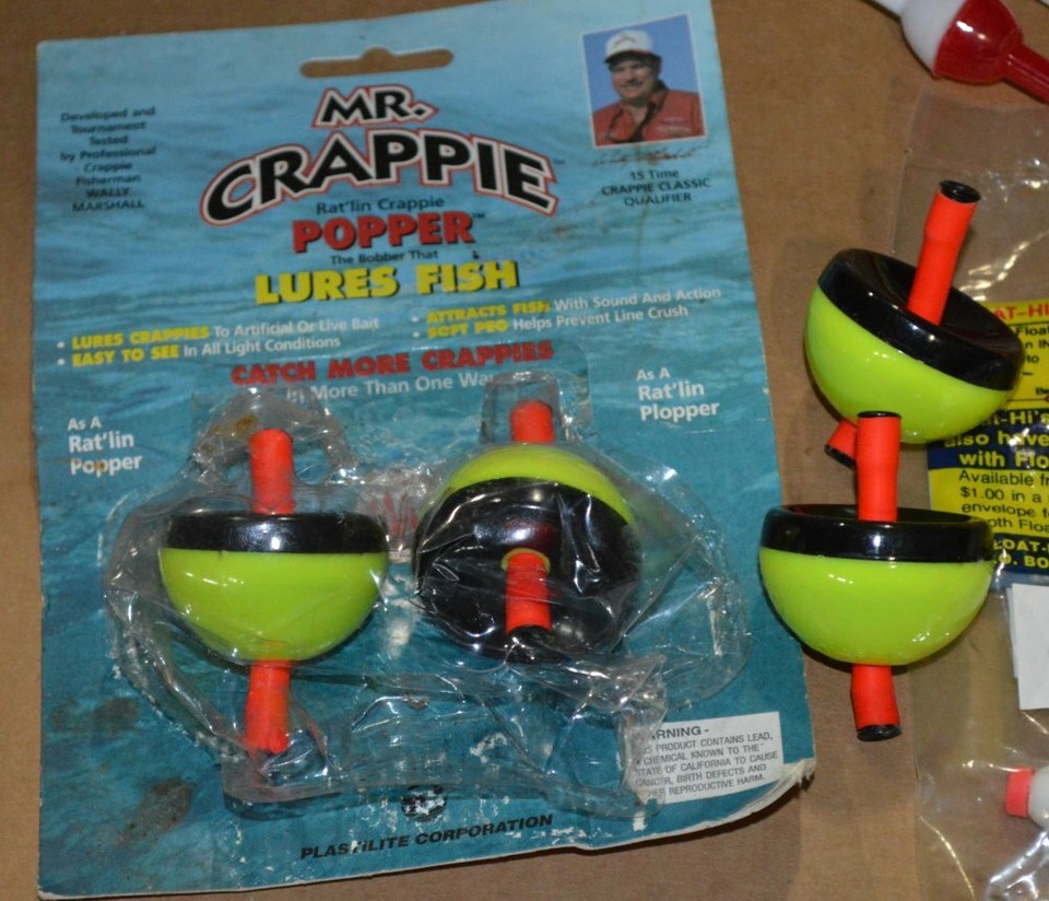 49 Variety Bobbers, Floats, Rat'lin Crappie Popper | eBay