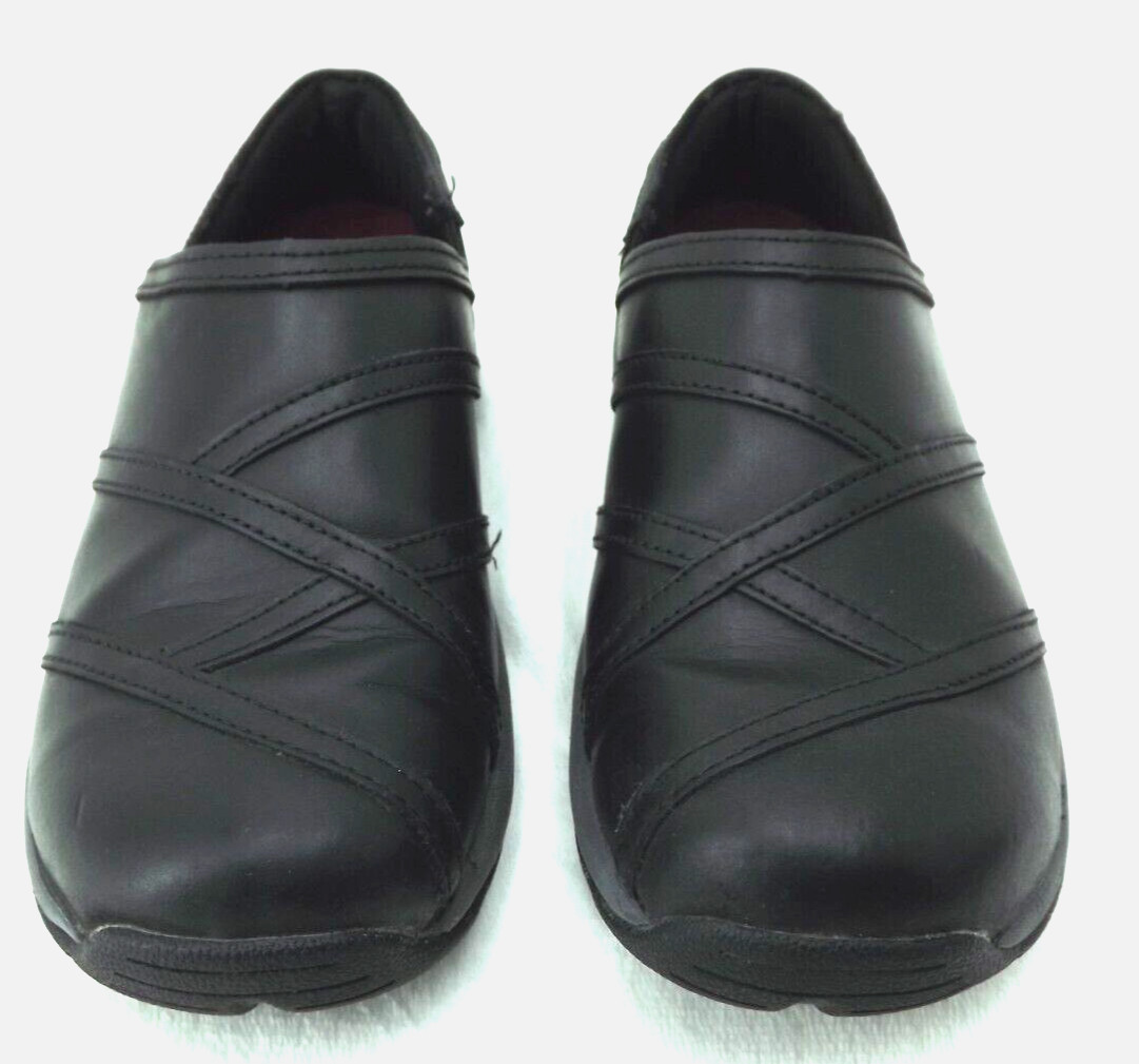 Merrell Jovilee Lattice Slip On Black Leather Clogs W… - Gem