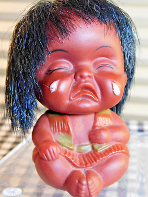 Vintage Moody Cuties Crying Indian Baby Doll Native American Made in ...
