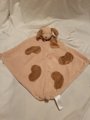 Angel Dear Lovey Security Blanket Plush Puppy Dog Brown Tan Spot EUC ...