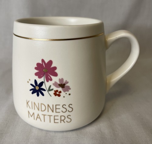 Karma ‘Kindness Matters’ Statement Floral Motif Coffee Mug | eBay