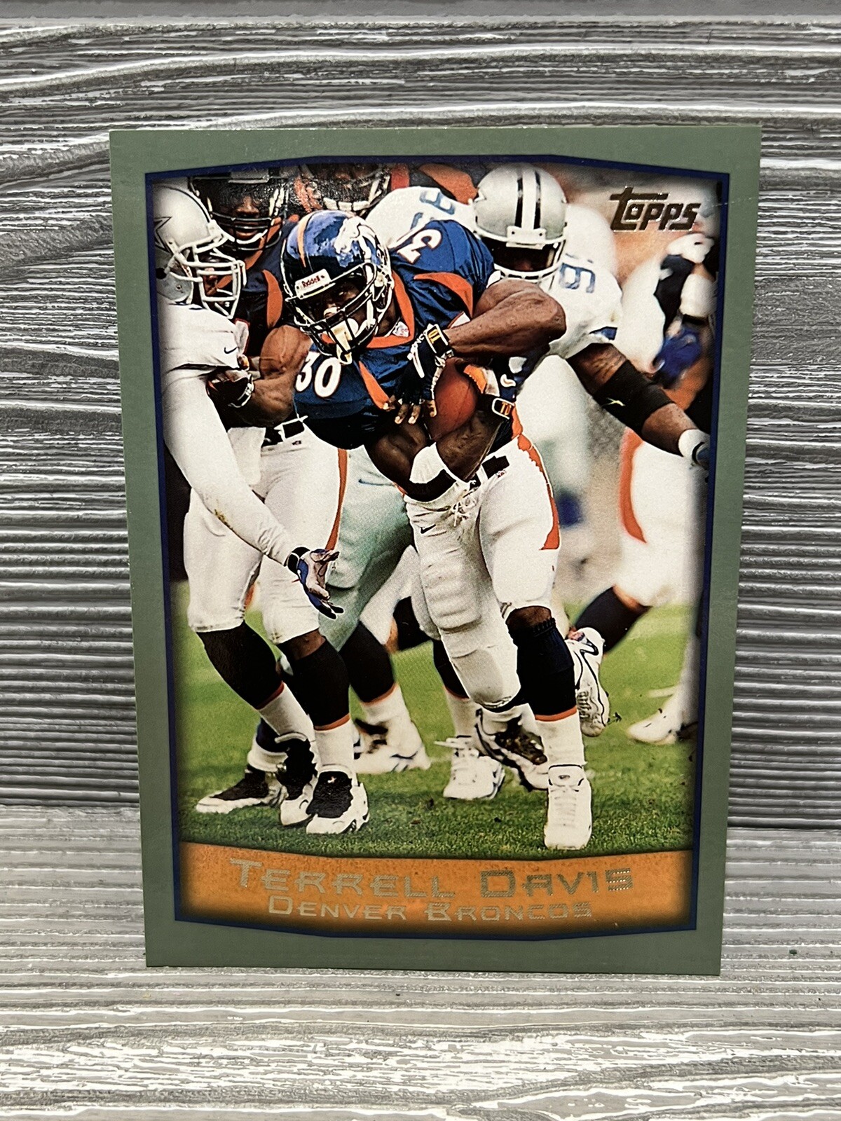 1999 Topps Football Jumbo Terrell Davis #3 of 8 Denver Broncos NFL Card ...