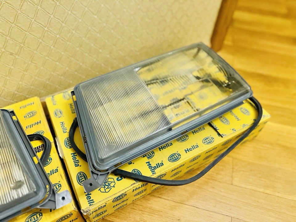 New Hella Mercedes-Benz W124 Headlight Glass Lens Left & Right Pair (86 ...