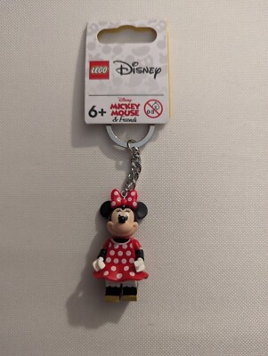 LEGO DISNEY Minnie Mouse Minifigure KEYCHAIN #853999 NEW NWT Key Ring ...