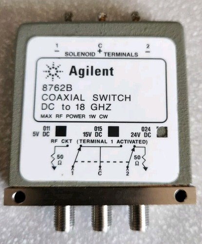 Agilent 8762B Coaxial Switch DC To 18 GHz 24V used | eBay