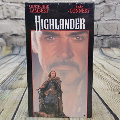 Highlander VHS 1986 SEALED Sean Connery Christopher Lambert Cult ...
