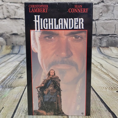 Highlander VHS 1986 SEALED Sean Connery Christopher Lambert Cult ...