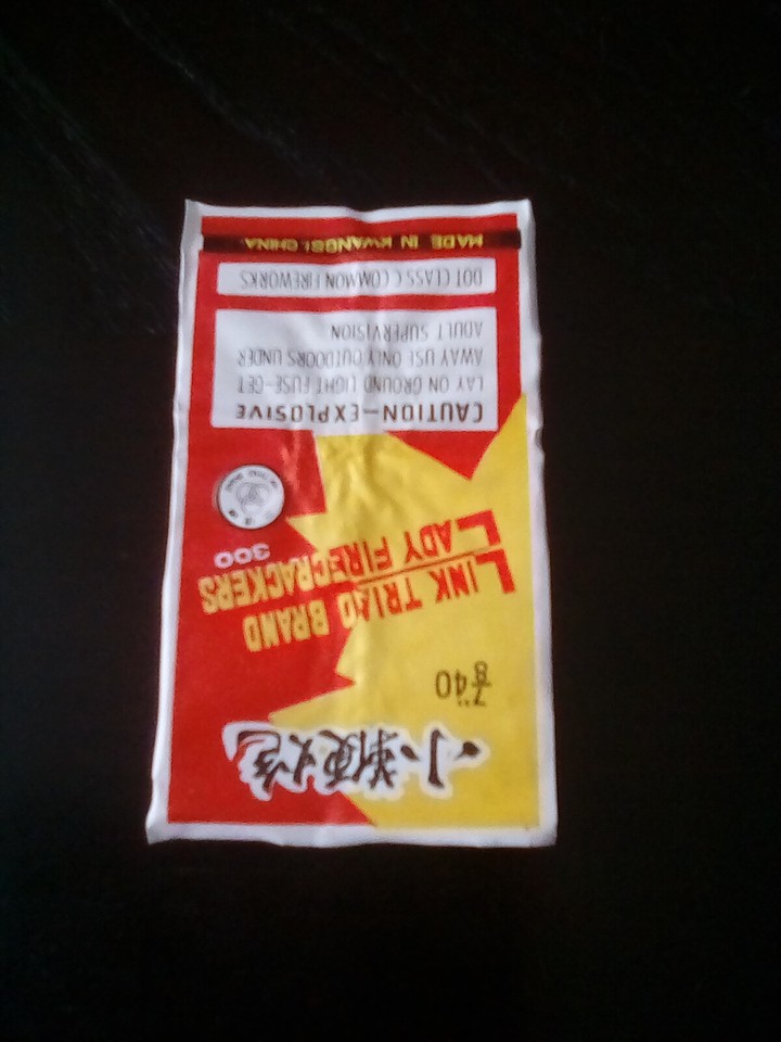 Vintage firecracker label LINK TRIAD BRAND FIRECRACKER RARE Brand New ...