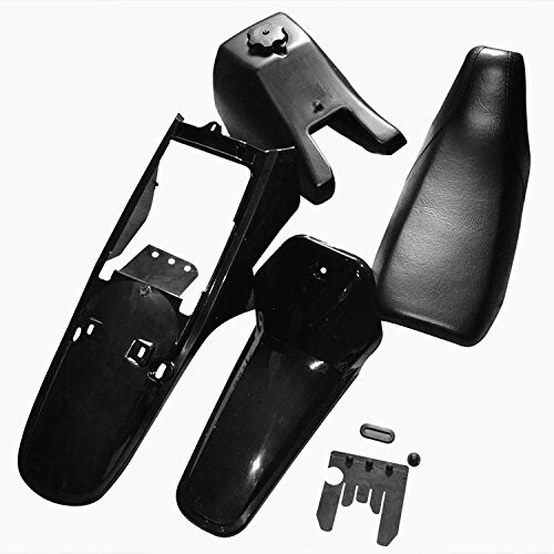 BLACK PLASTIC FENDER FAIRING SEAT TANK SET FOR YAMAHA PW80 PEEWEE 80 PW ...
