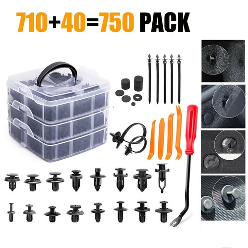 750Pcs Set For Subaru Car Bumper Fender Trim Push Pin Retainer Fastener ...