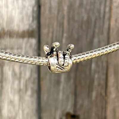 I Love You Sign Language Hand Loved Silver European Charm Bead fit for ...