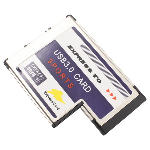 Laptop 54mm Express Card ExpressCard to 3 Port USB 3.0 Adapter ...